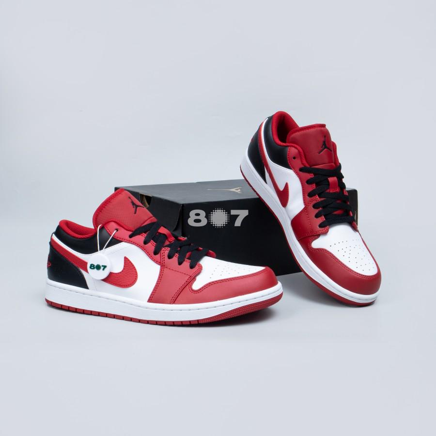 Jual Air Jordan 1 Low Bulls Red White - 807GARAGE