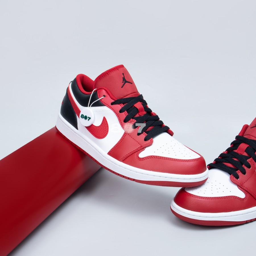 Jual Air Jordan 1 Low Bulls Red White - 807GARAGE