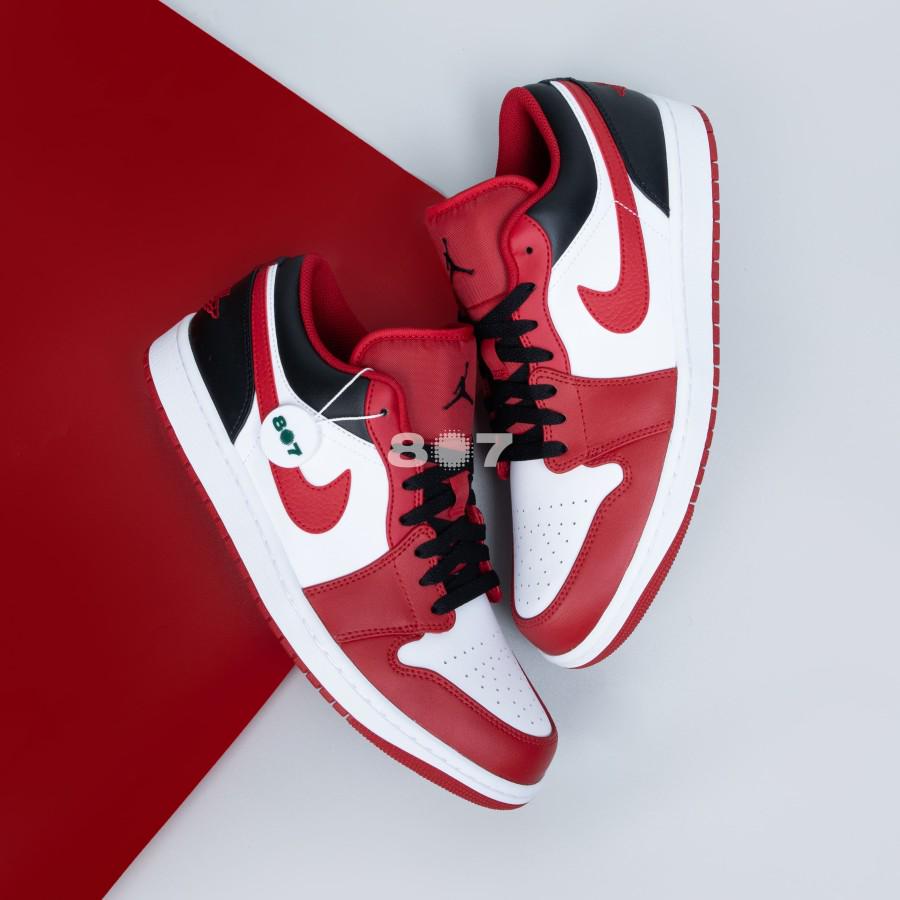 Jual Air Jordan 1 Low Bulls Red White - 807GARAGE