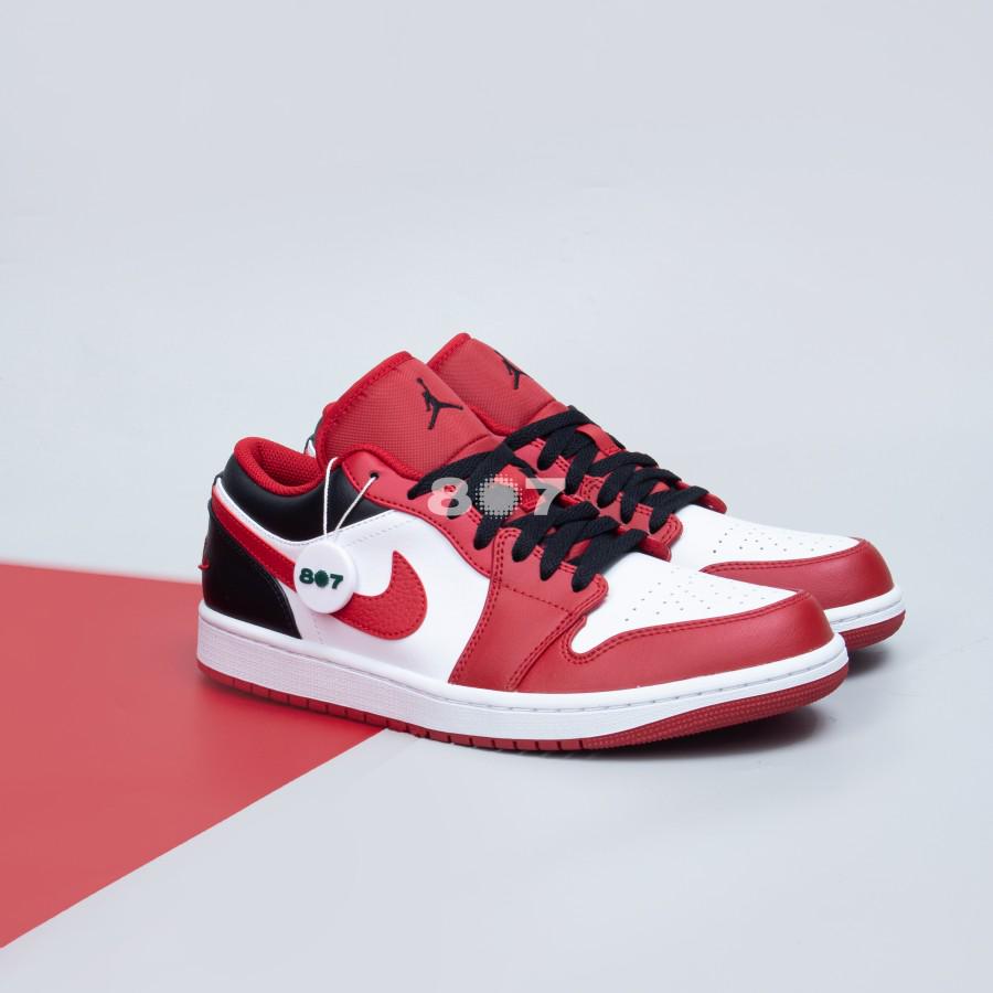 Jual Air Jordan 1 Low Bulls Red White - 807GARAGE