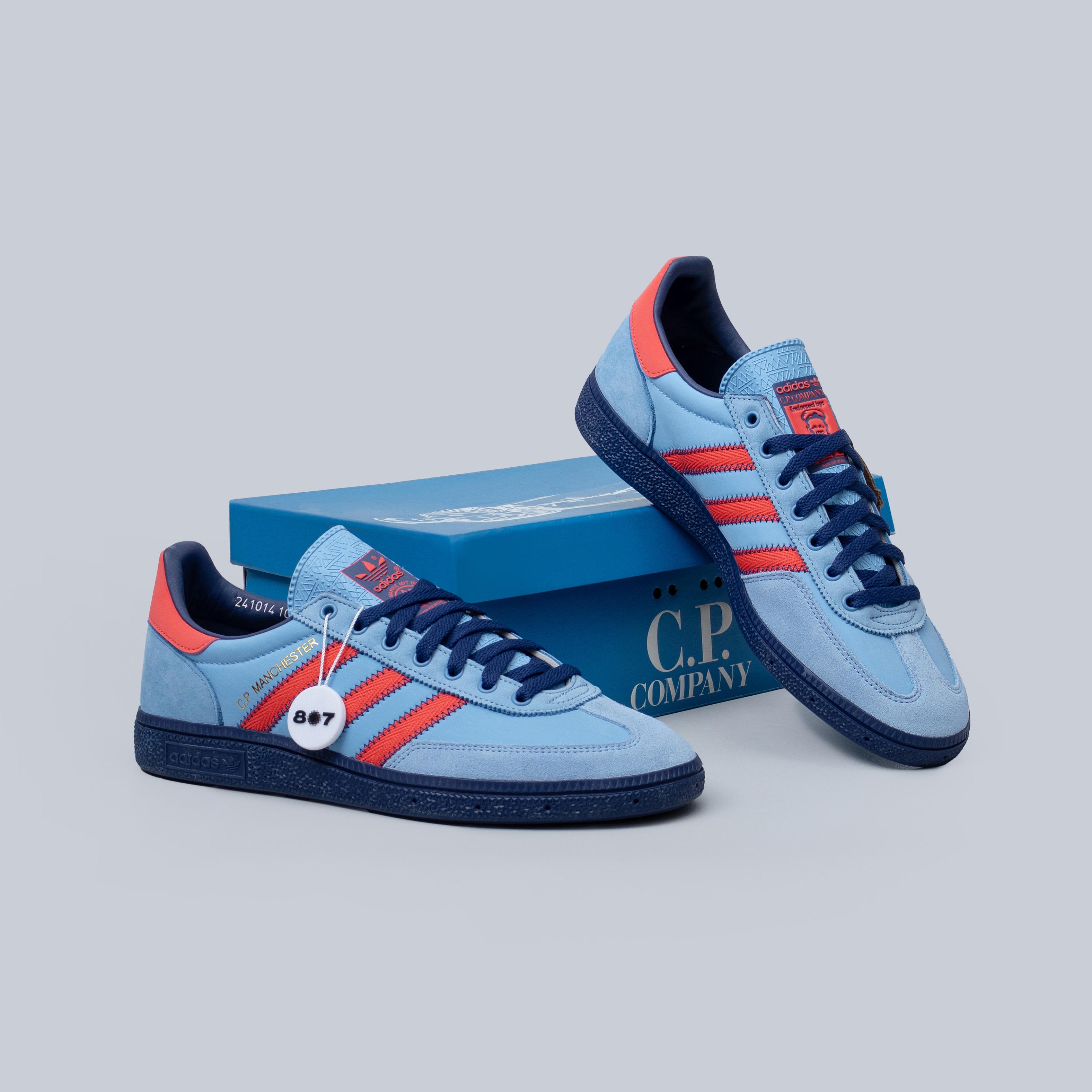 Jual Adidas Manchester Spezial CP Company Light Blue Bright Red - 807GARAGE