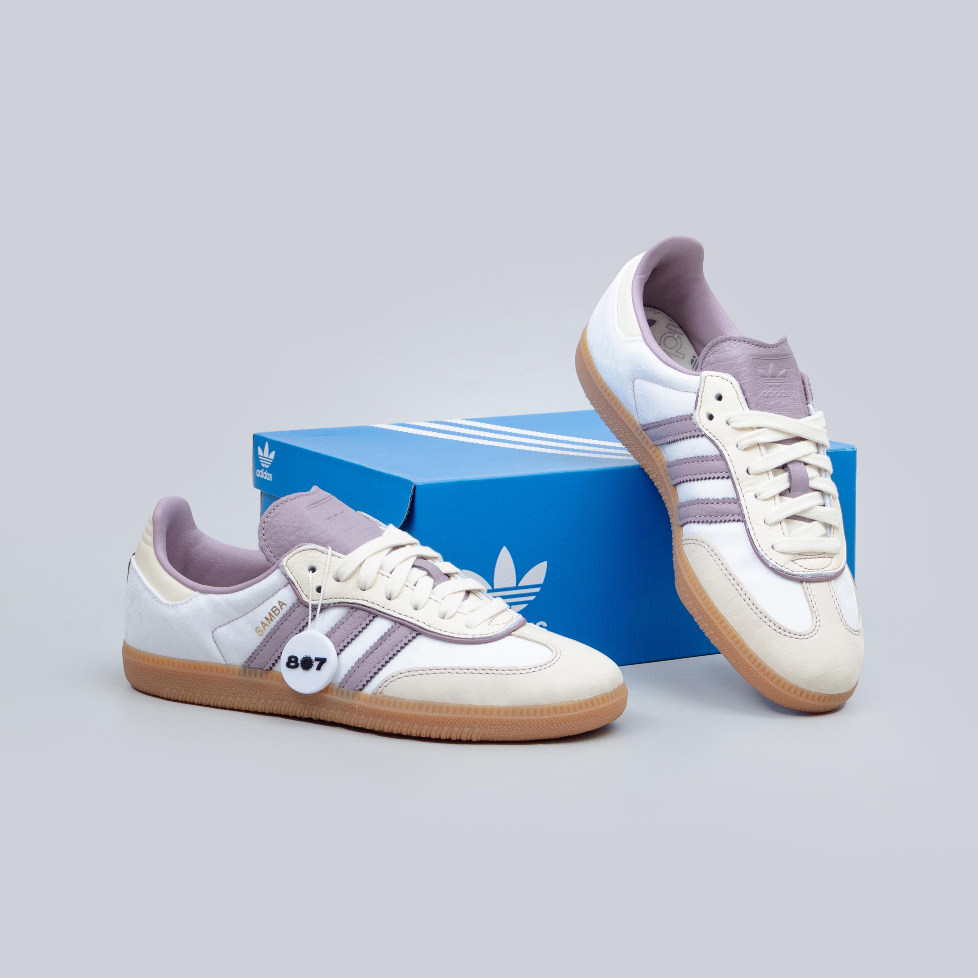 Jual Adidas Samba Cream White Preloved Brown Purple - 807GARAGE