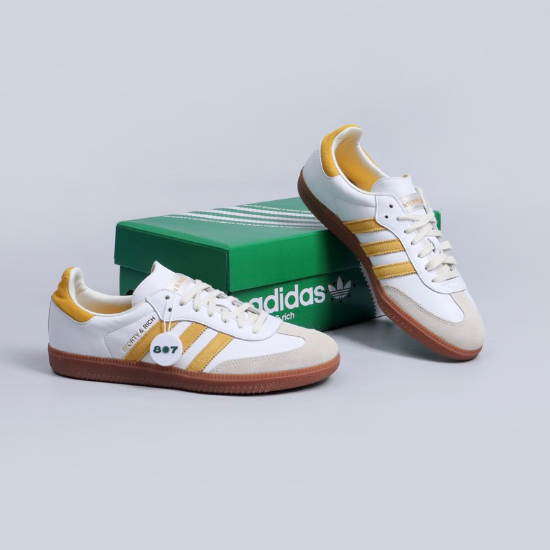 Adidas Samba Sporty Rich White Gold - 807GARAGE