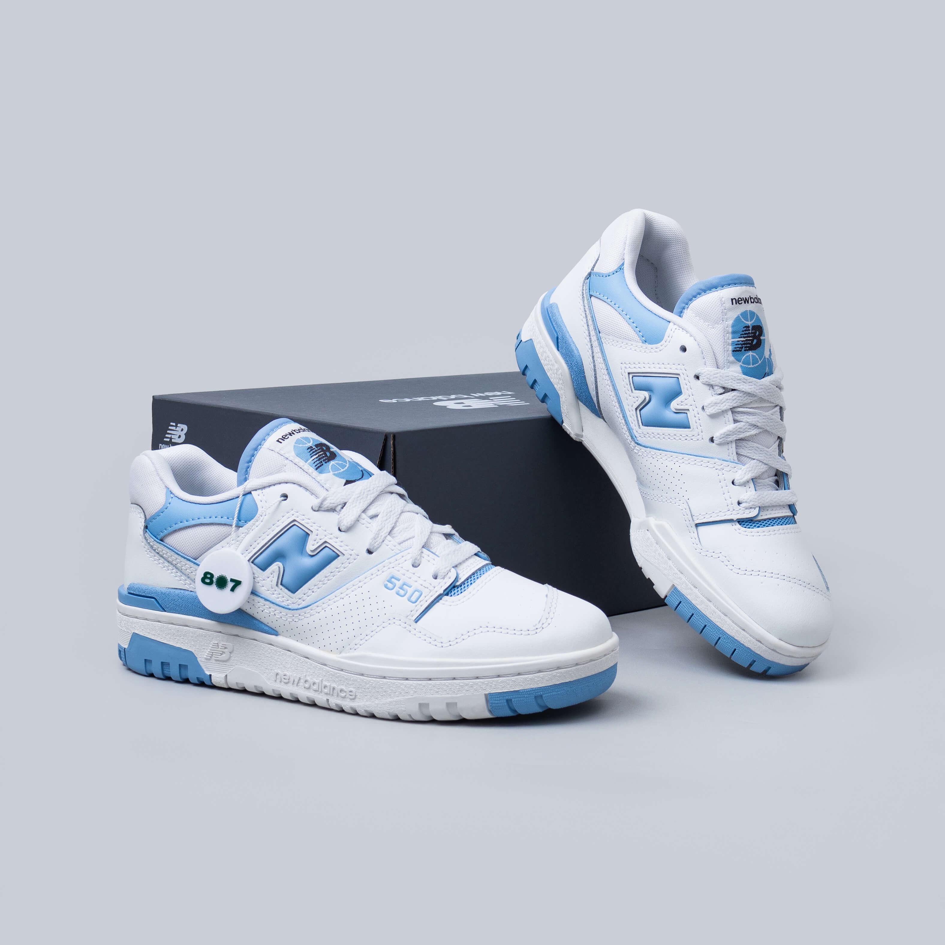 Jual New Balance 550 UNC White Dusk Blue - 807GARAGE