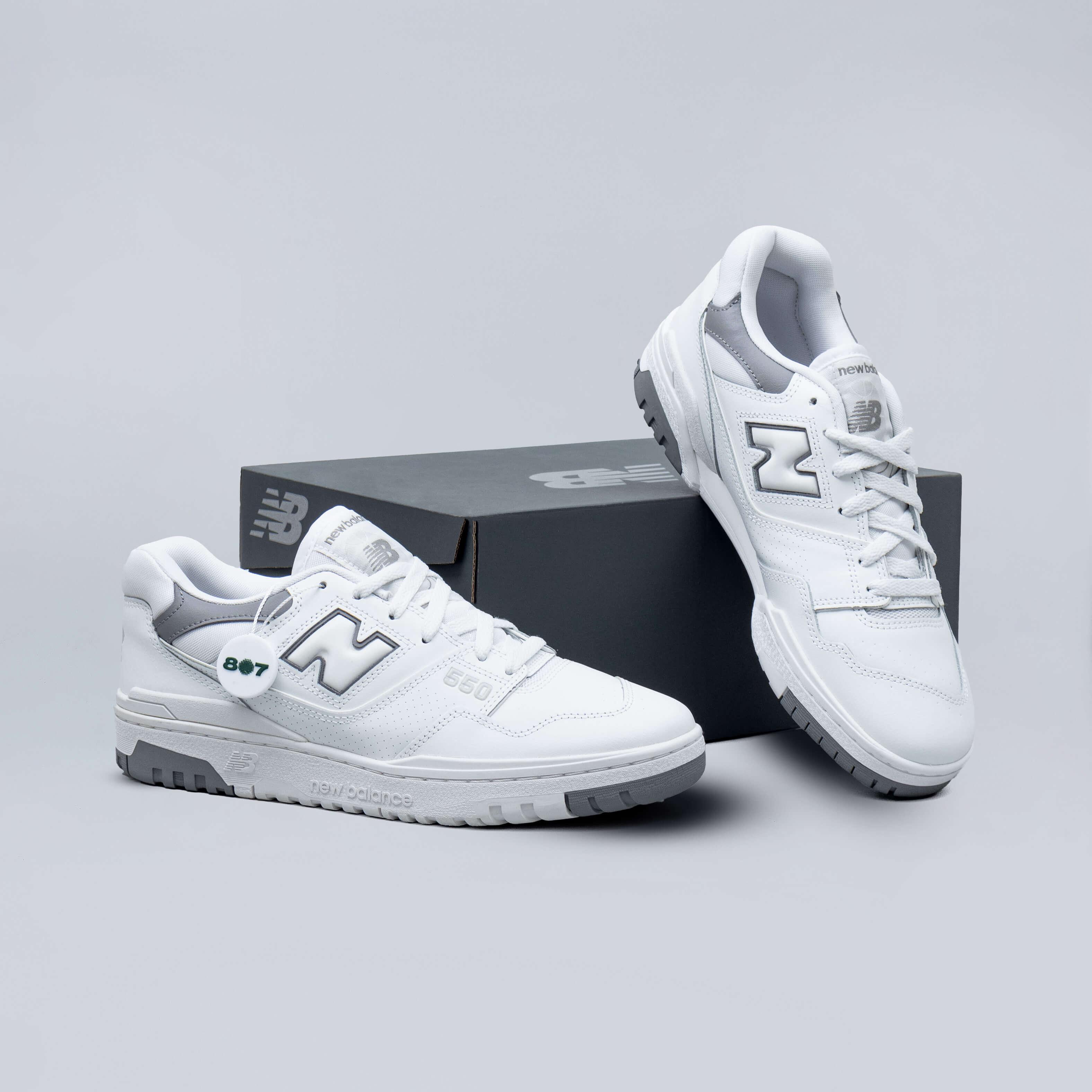 Jual New Balance 550 White Shadow Grey - 807GARAGE